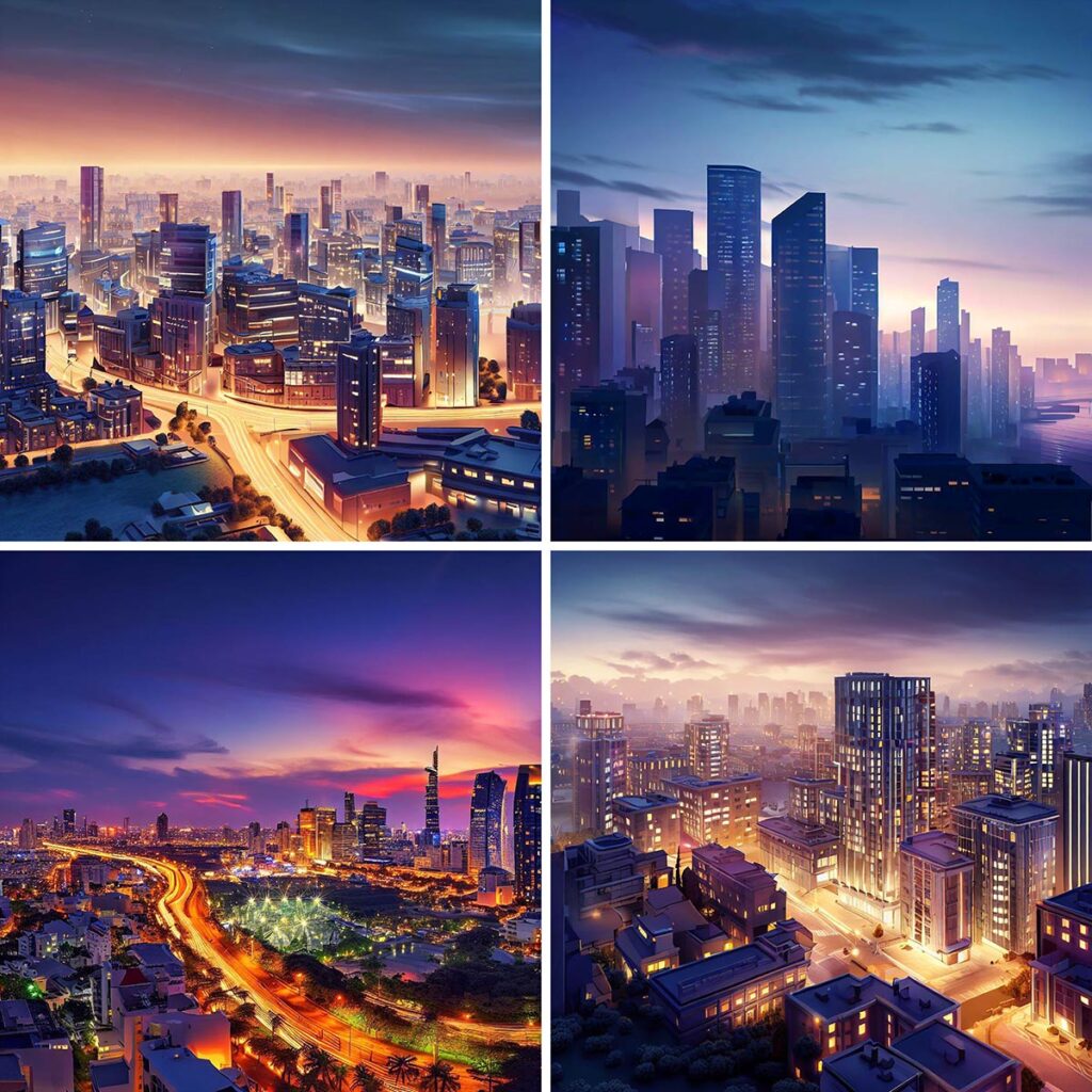 AI Modern Generic Cityscape Images ⋆ Just Awesome Stock Imagery